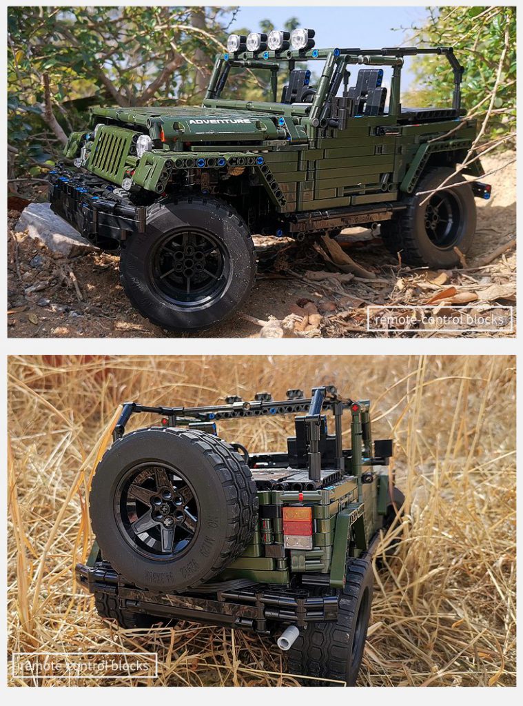 MOULD KING 13124 Jeep Wrangler Rubicon RC with 2078 Pieces | MOULD KING