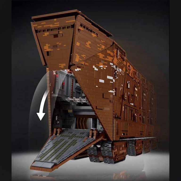 MOULD KING 21009 MOC-12922 SANDCRAWLER WITH FULL INTERIOR with 13168 ...