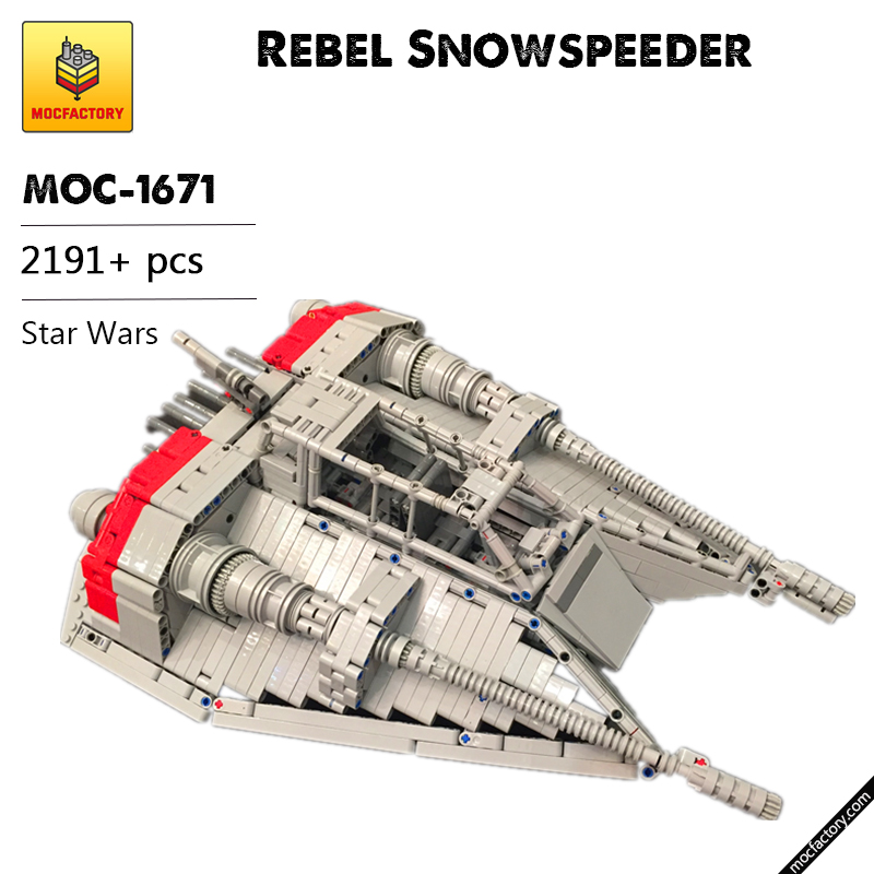 MOC-1671 Rebel Snowspeeder Star Wars by drakmin MOC FACTORY | MOULD KING