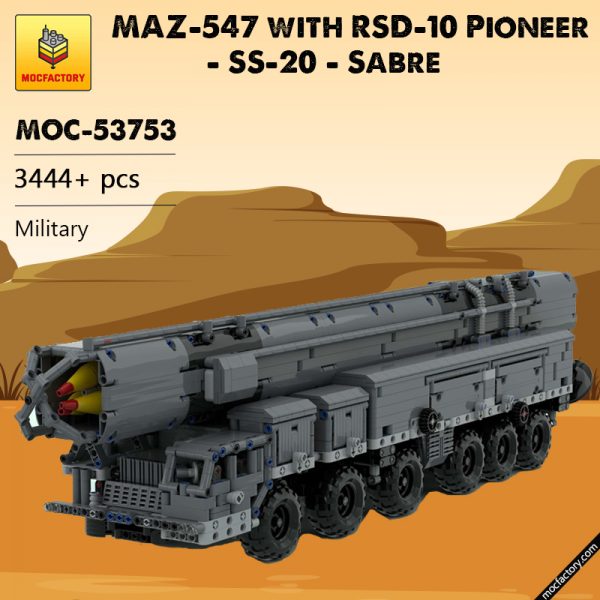 MOC-53753 MAZ-547 with RSD-10 Pioneer - SS-20 - Sabre Military by ...