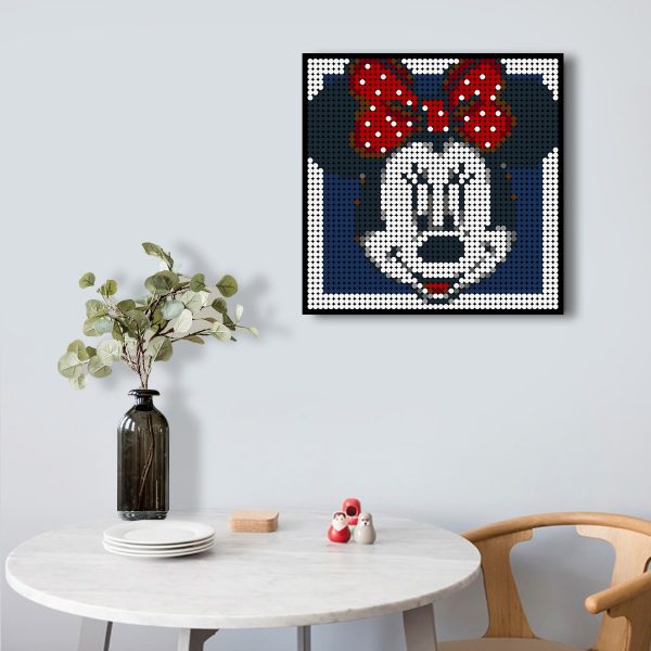 MOC-90141 Minnie Mouse Pixel Art Movie MOC FACTORY | MOULD KING