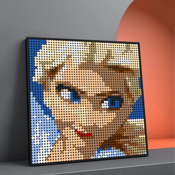 MOC-90147 Frozen Elsa Pixel Art Movie MOC FACTORY | MOULD KING