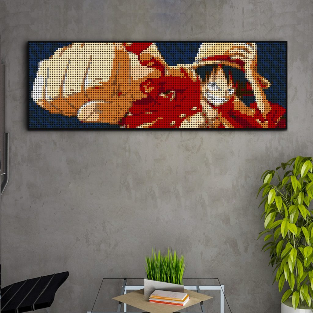 MOC-90174 One Piece Ace Pixel Art Movie MOC FACTORY | MOULD KING