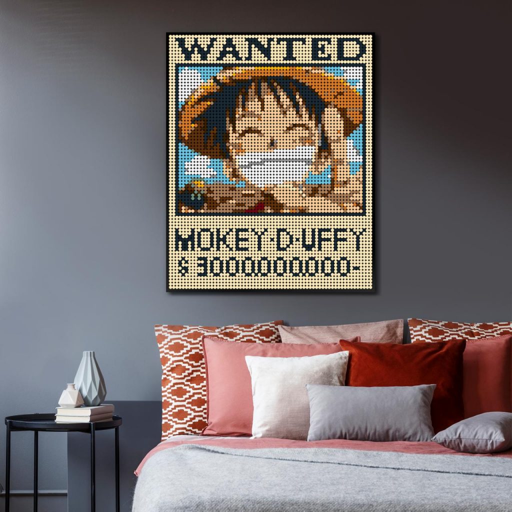 MOC-90175 Luffy Wanted Order Pixel Art Movie MOC FACTORY | MOULD KING