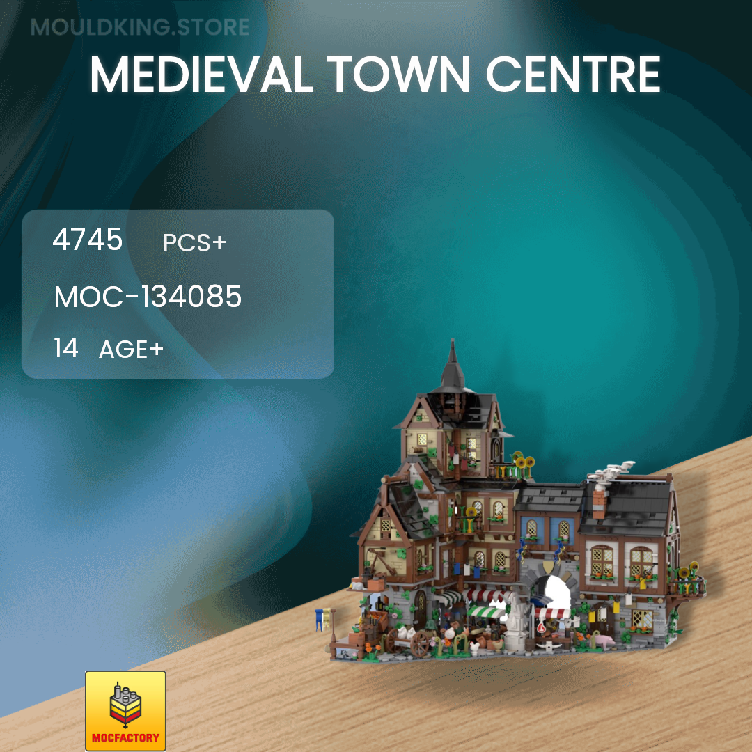 MOC Factory 134085 Medieval Town Centre with 4745 Pieces | MOULD KING
