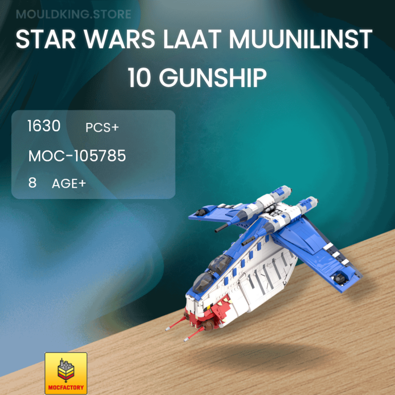 MOC Factory 105785 Star Wars LAAT Muunilinst 10 Gunship with 1630 ...