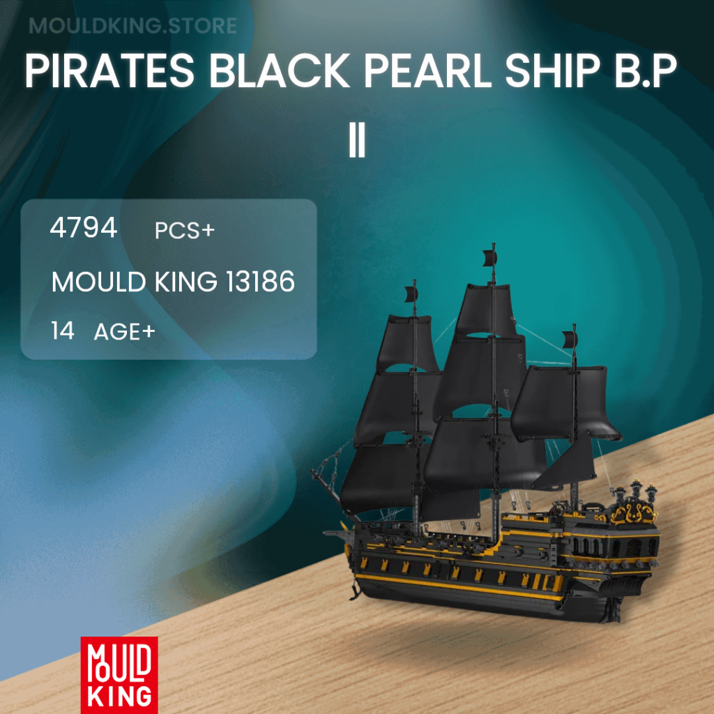 MOULD KING 13186 Pirates Black Pearl Ship B.P Ⅱ with 4794 Pieces ...