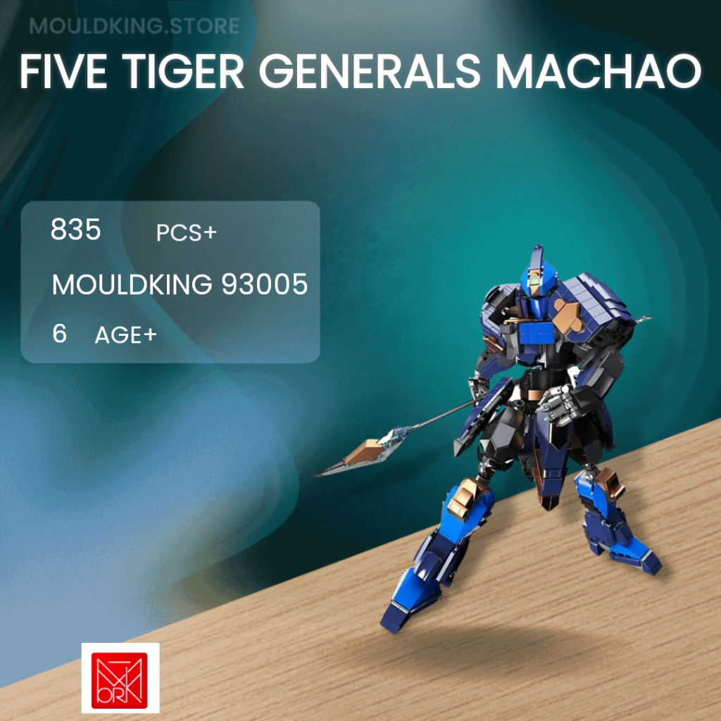 MORK 93005 Five Tiger Generals MaChao with 835 Pieces | MOULD KING